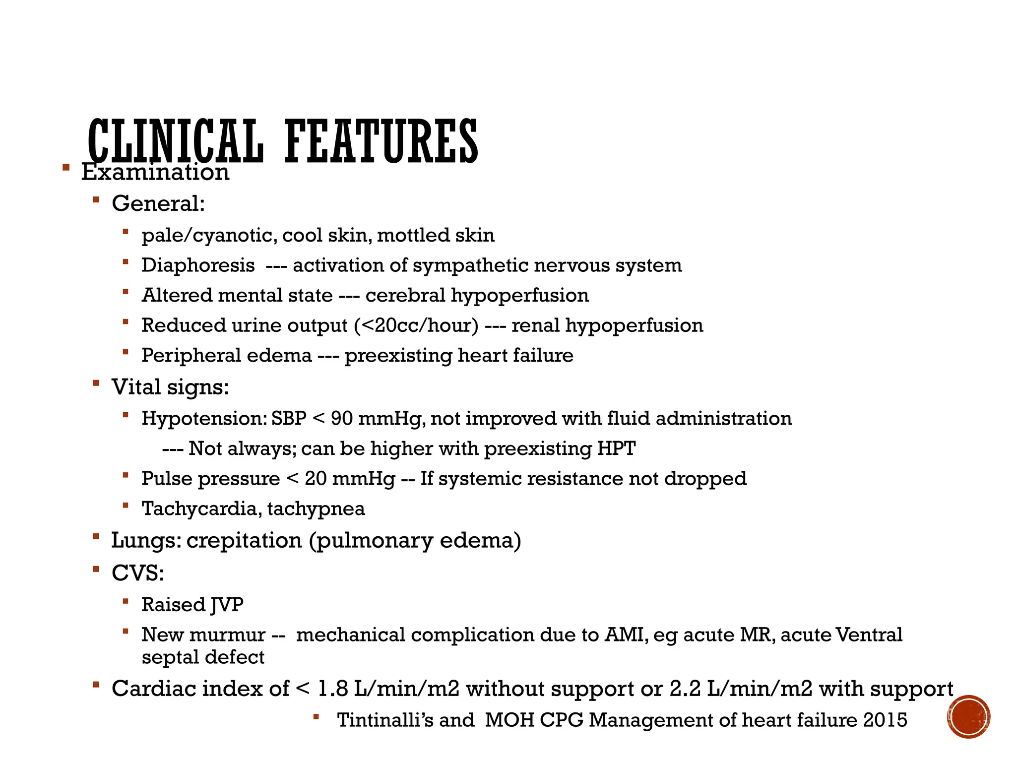 Slide cardiogenic shock(diagnosis, causes and management) - .pptx