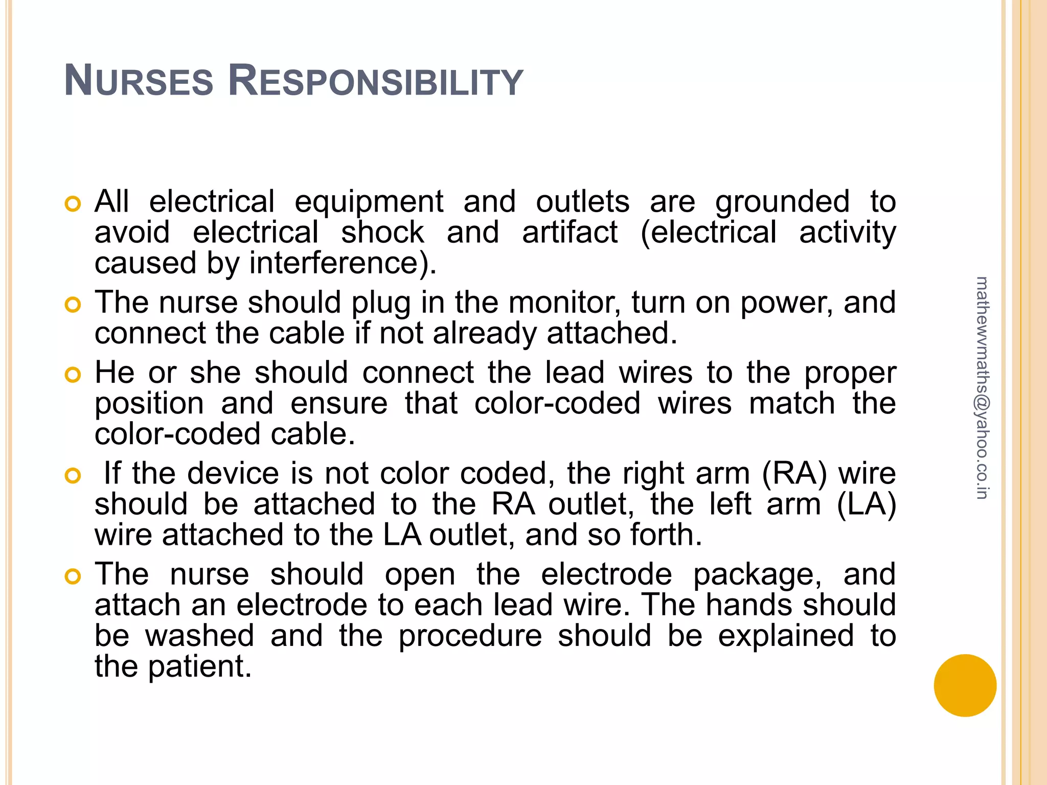 Cardiac monitoring & ECG | PPTX