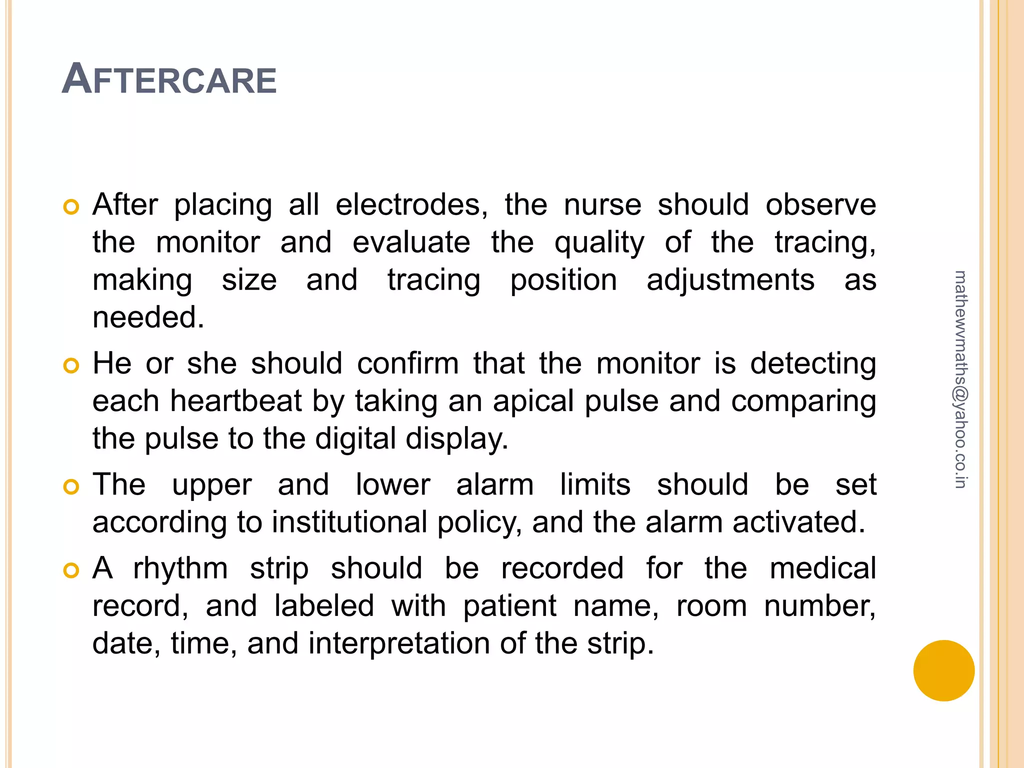 Cardiac monitoring & ECG | PPTX