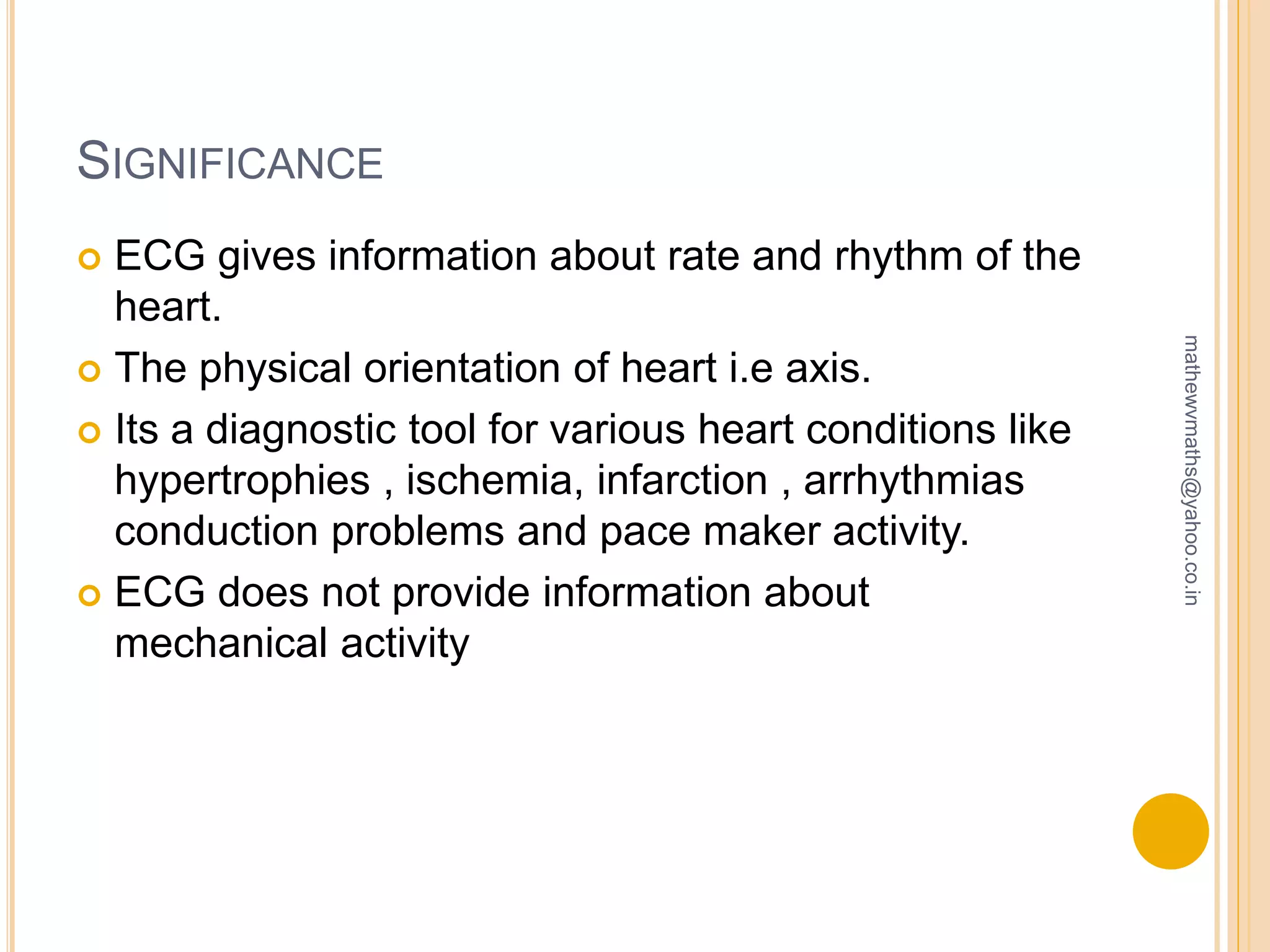 Cardiac monitoring & ECG | PPTX