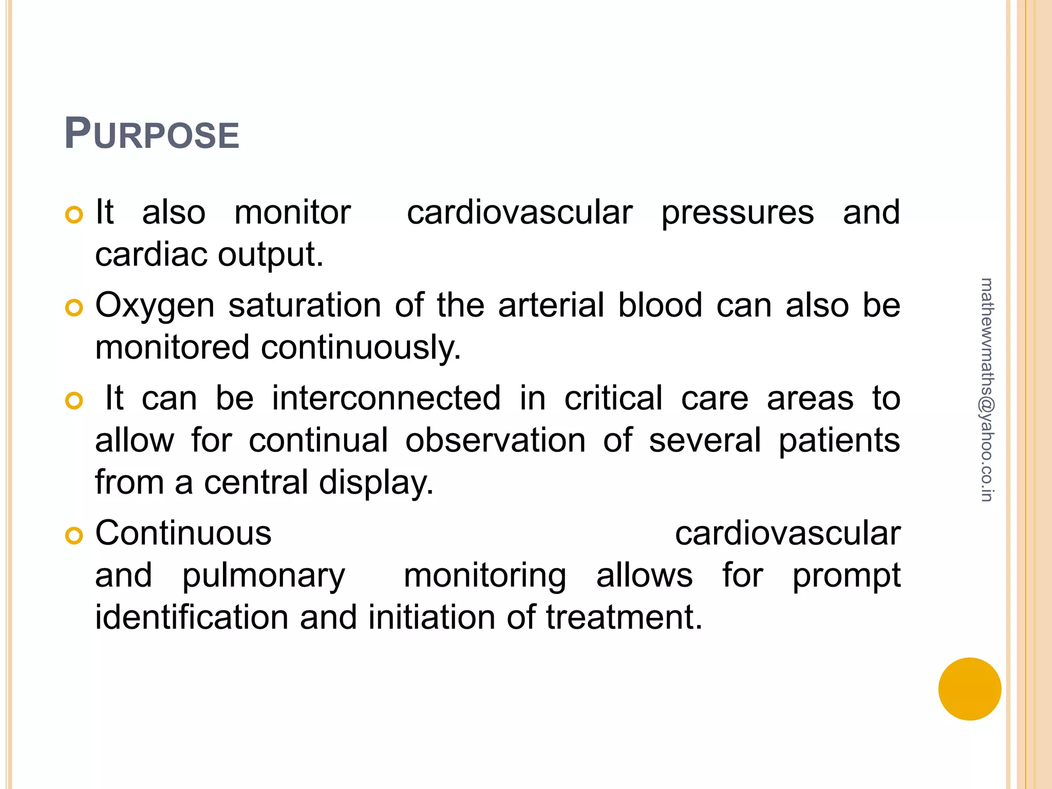 Cardiac monitoring & ECG | PPTX