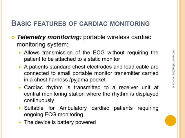 Cardiac monitoring & ECG | PPTX