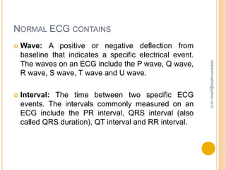 Cardiac monitoring & ECG | PPTX