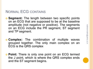 Cardiac monitoring & ECG | PPTX