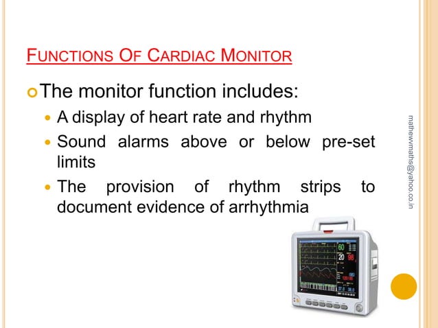 Cardiac monitoring & ECG | PPTX