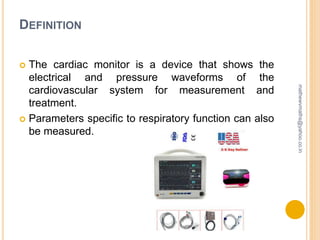 Cardiac monitoring & ECG | PPTX