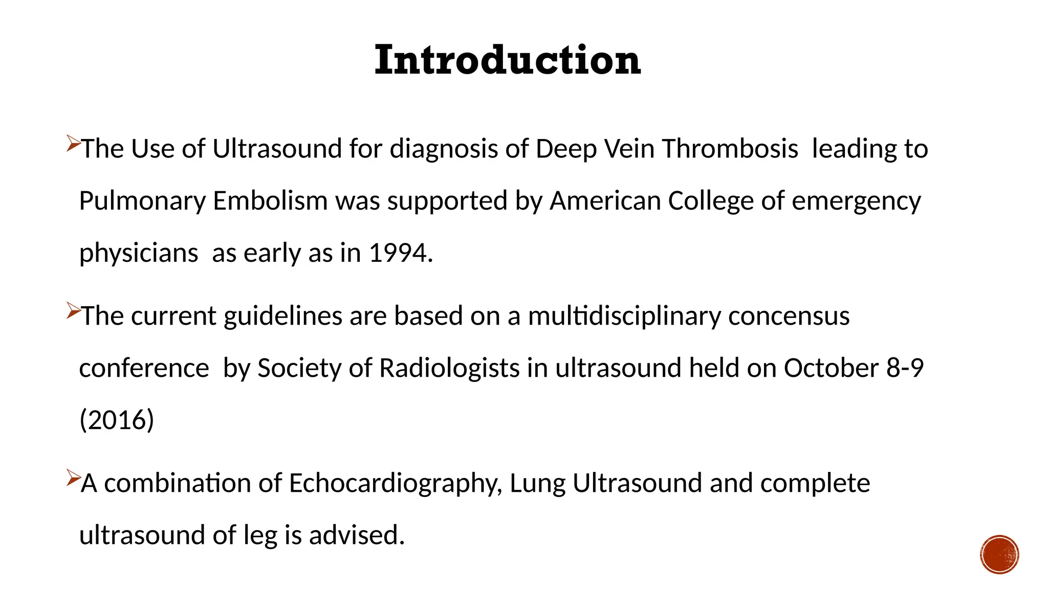 pulmonary embolism diagnosis and management | PPT