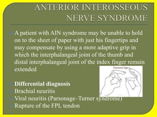 Anterior Interosseous Nerve Compression