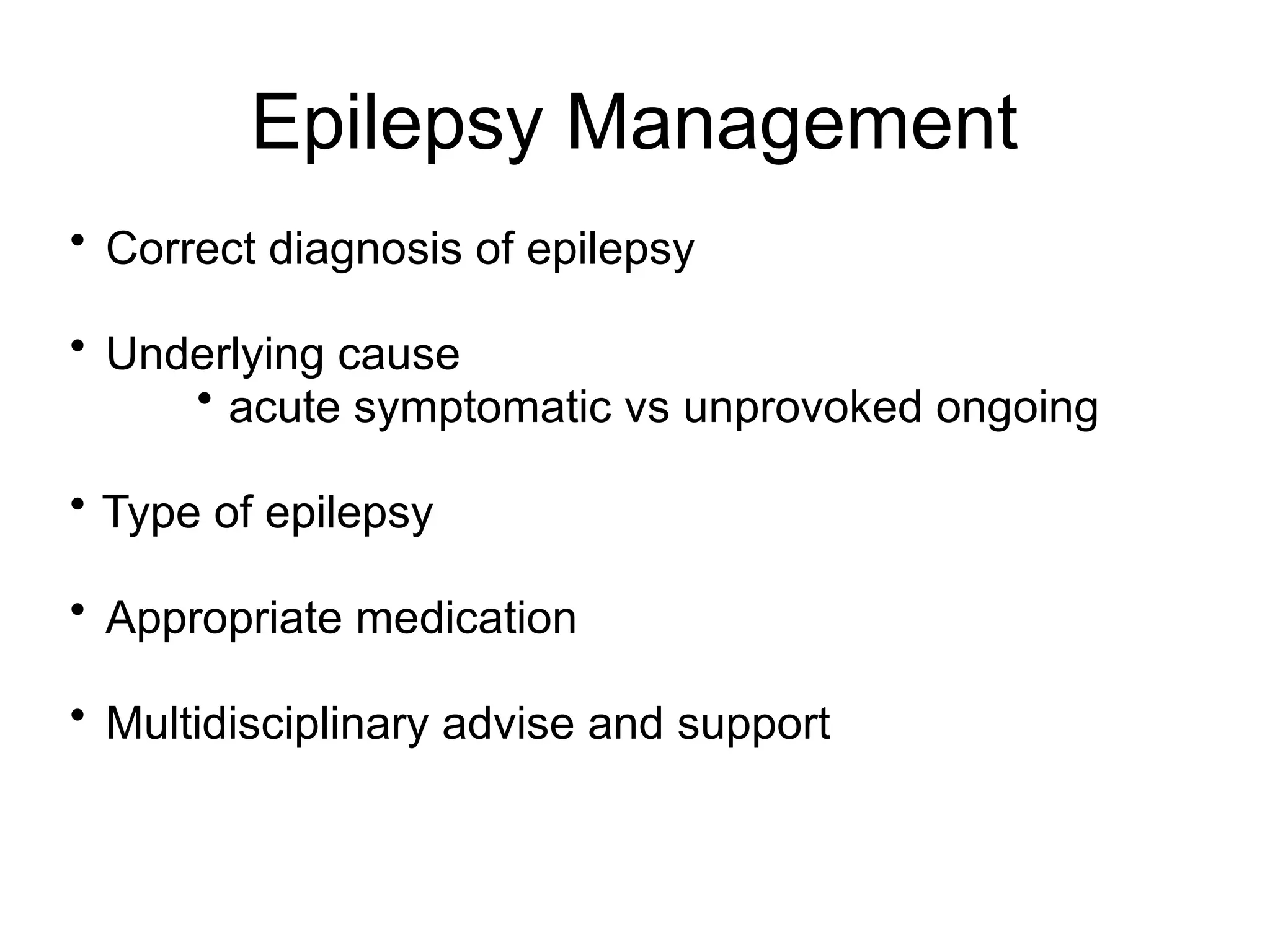 EPILEPSY management and latest trends .. | PPTX