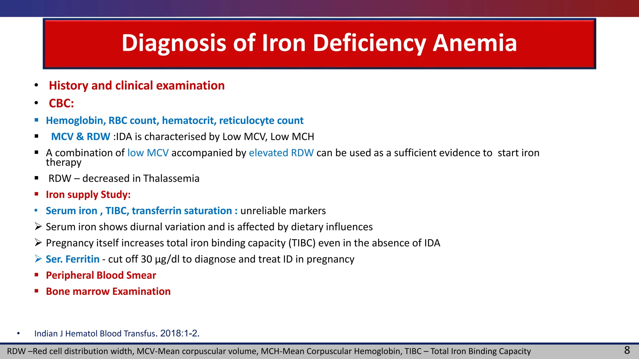 IRON DEFICIENCY ANEMIA OVERVIEW WITH FOCUS ON PARENTRAL IRON THERAPY ...