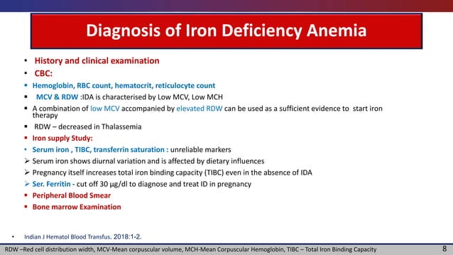 IRON DEFICIENCY ANEMIA OVERVIEW WITH FOCUS ON PARENTRAL IRON THERAPY ...
