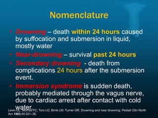 ED Masterclass 002 : Submersion Injuries | PPT