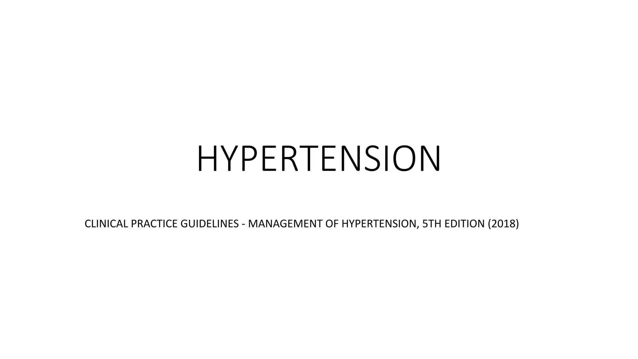 CME HYPERTENSION (UPDATED) - CPG 2018.pptx