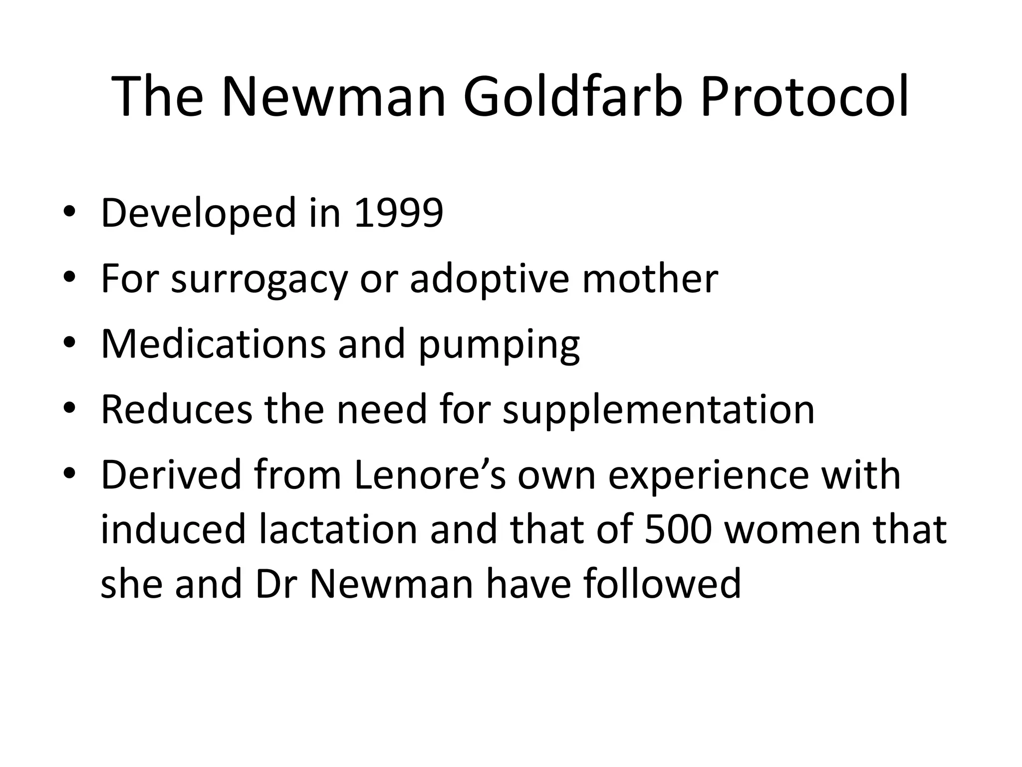 Cme induced lactation protocol | PDF