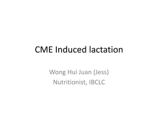 Cme induced lactation protocol | PDF