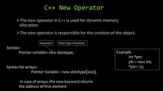 C++ MEMORY MANAGEMENT.pptx/ kbibuvvw veovn nveknev ovne onv | PPT
