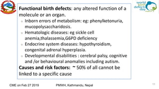 CME on birth defect | PDF