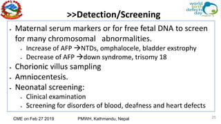 CME on birth defect | PPT