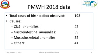 CME on birth defect | PDF