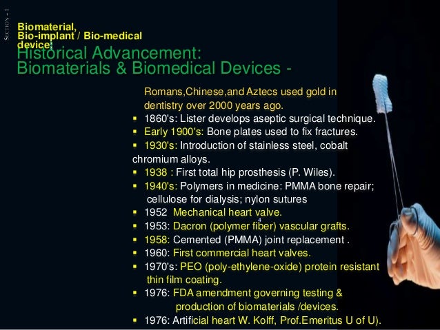 Basics of- HUMAN BIOMATERIALS, IMPLANTABLE MEDICAL DEVICES AND BIOMED…