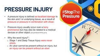 PRESSURE INJURY CARE AND MANAGEMENT FOR HCW | PDF