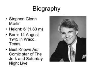 Steve Martin | ODP | Comedy | Genres