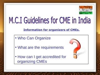 CMEs in India - Part 1 | PPT