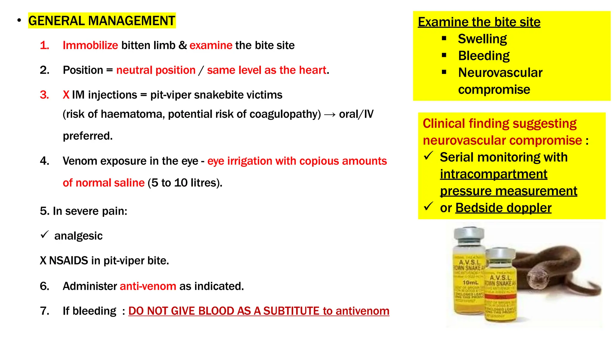 CME Snake Bite.pptx snake bite snake bite | PPTX