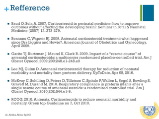 Antenatal Steroid for Preterm Birth | PDF