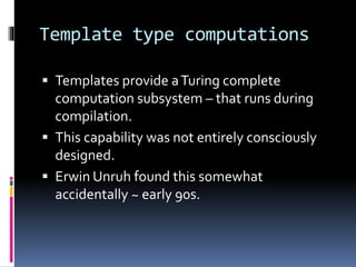 C++ metaprogramming | PPT