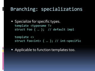 C++ metaprogramming | PPT