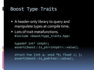 C++ metaprogramming | PPTX