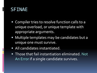 C++ metaprogramming | PPTX