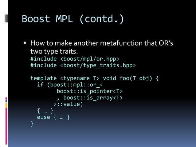 C++ metaprogramming | PPT
