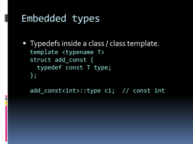 C++ metaprogramming | PPTX