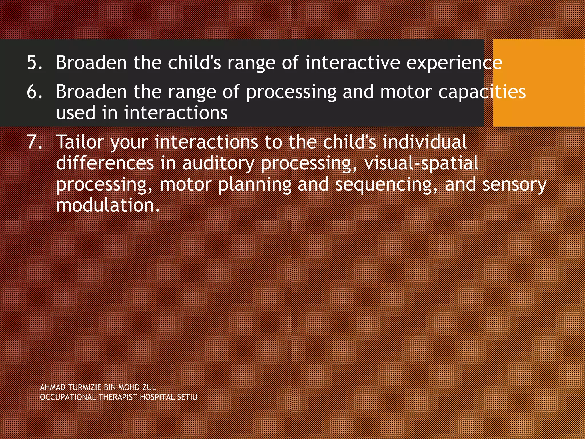 Floortime DIR in Occupational Therapy Management | PPT