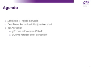 El Rol del actuario en Solvencia II | PDF