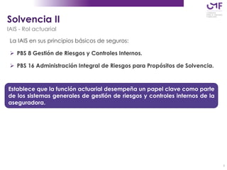 El Rol del actuario en Solvencia II | PDF