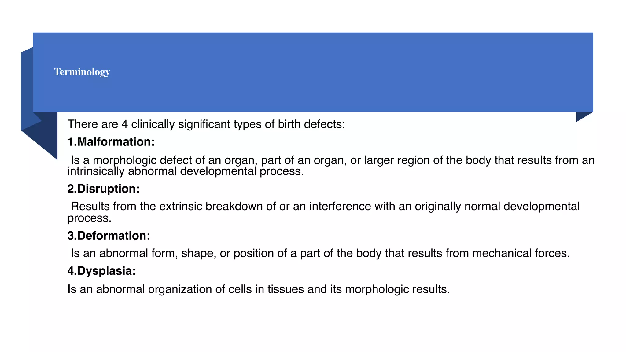 Human Birth Defects and Common congenital anomalies | PDF