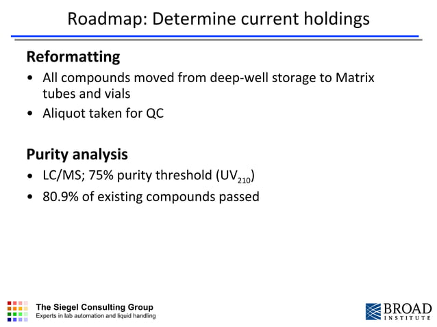 Compound Management Focus 2010 | PPT