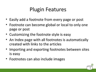 CM Footnotes | PPT