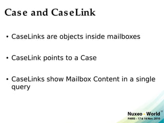 Nuxeo World Session: Case Management Framework | PDF