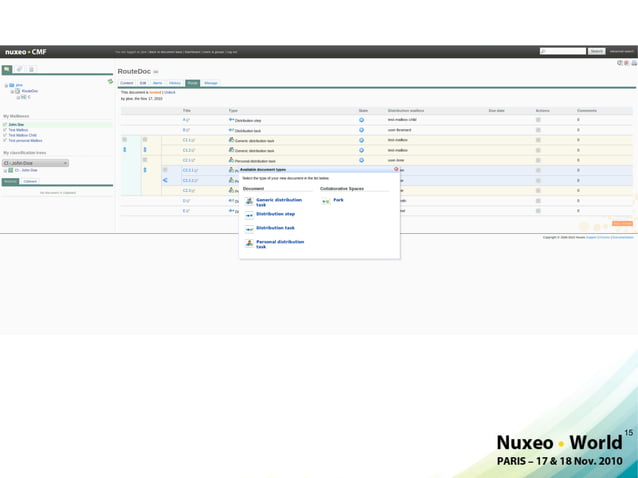 Nuxeo World Session: Case Management Framework | PPT