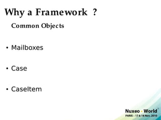 Nuxeo World Session: Case Management Framework | PDF