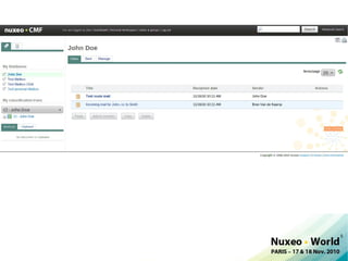 Nuxeo World Session: Case Management Framework | PDF