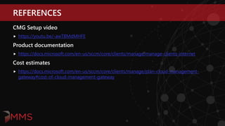 SCCM Cloud Management Gateway | PPTX