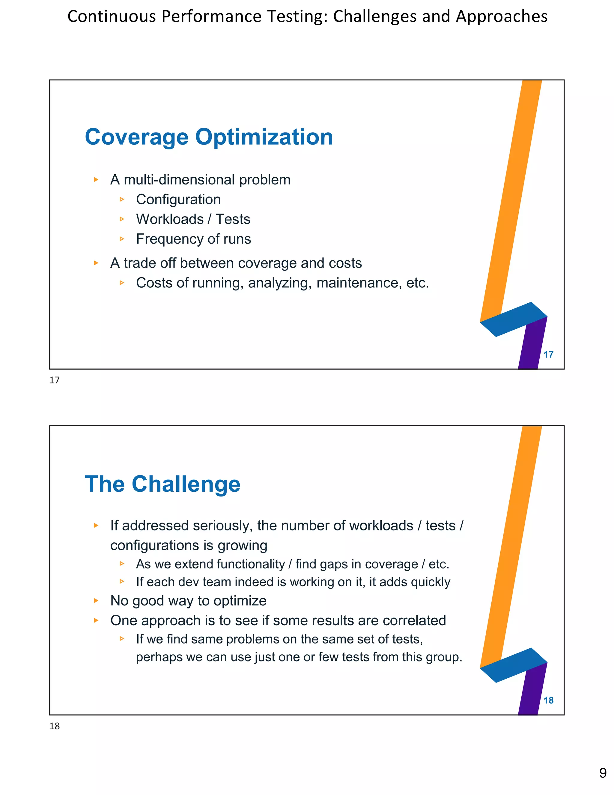 Continuous Performance Testing: Challenges and Approaches | PDF