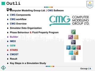 CMG Ltd..pptx software used in reservoir simulation | PPTX | Business ...