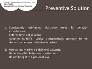 Managing Power Seeking Students - Tips | PPTX