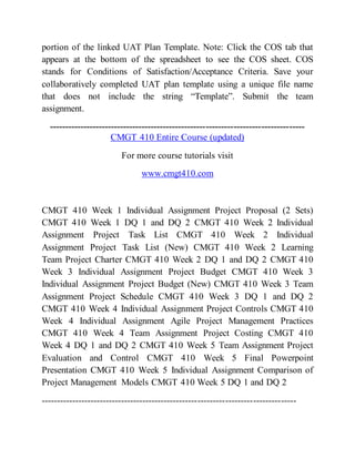 CMGT 410 Become Exceptional--cmgt410.com | Homework and Study | Education